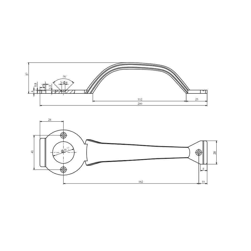 Gatemate Long Throw Lock Handle 200mm / 8 inch - Gate Expectations