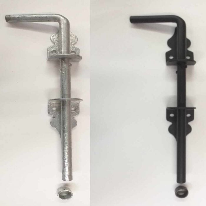 Monkey Tail Bolts Black or Galvanised - Gate Expectations